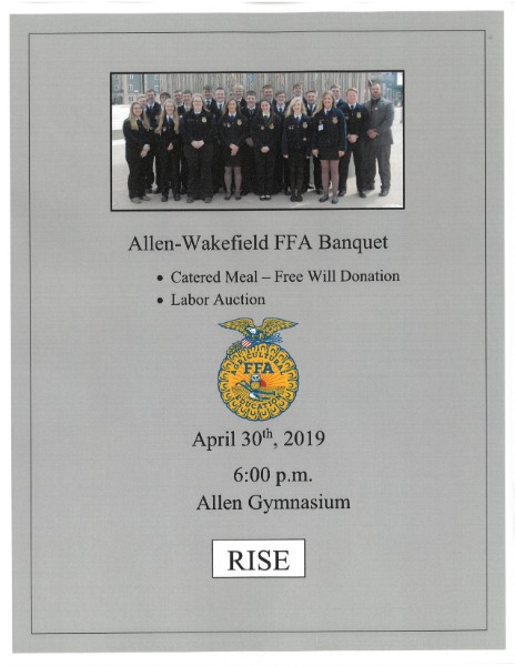 Allen Consolidated Schools - ANNUAL FFA BANQUET FUNDRAISER