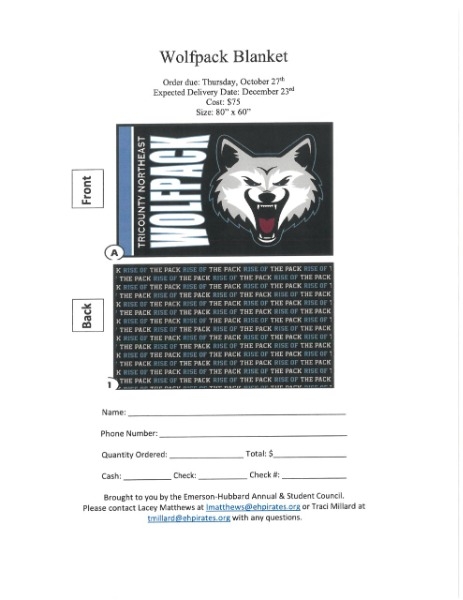 Allen Consolidated Schools - Wolfpack Blankets For Sale!