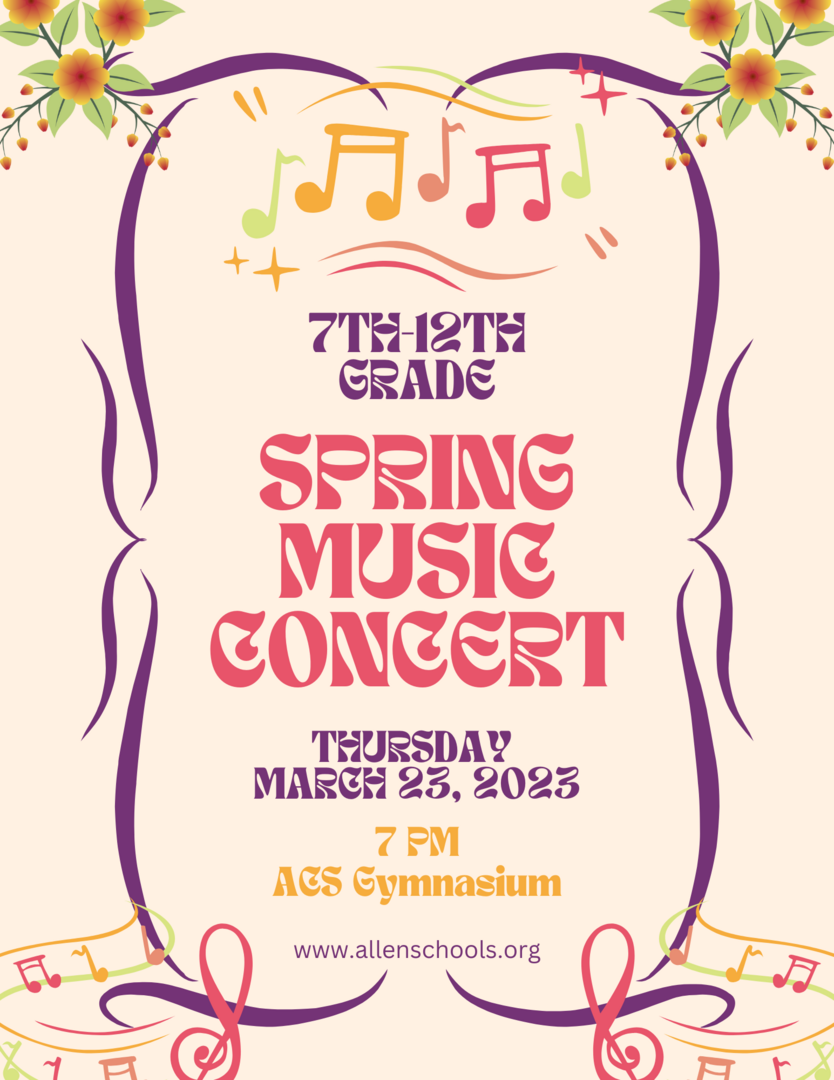 Allen Consolidated Schools - 7th-12th Spring Band & Choir Concert