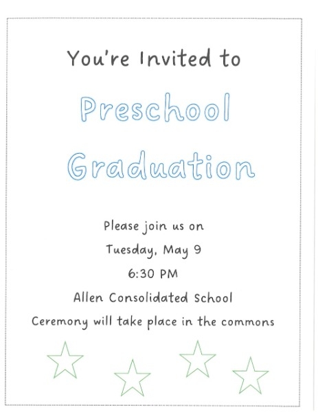 Allen Consolidated Schools - PK Graduation 2023