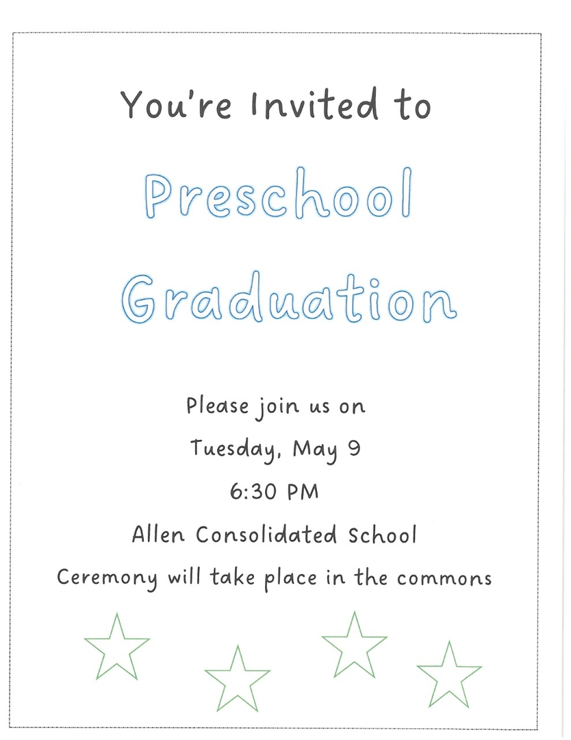 Allen Consolidated Schools - PK Graduation 2023