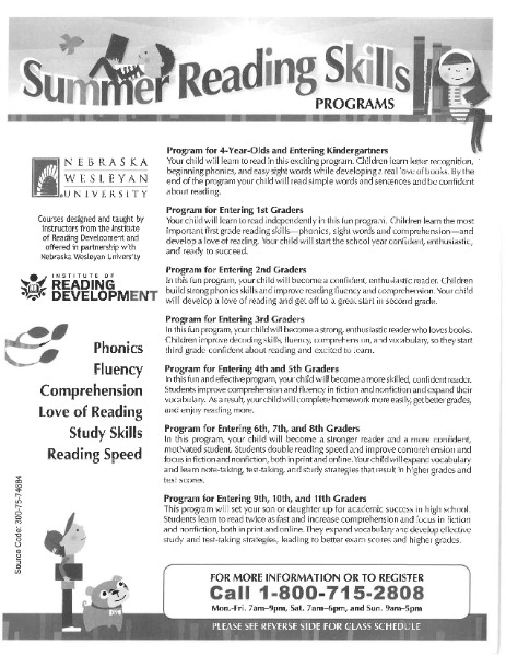 Allen Consolidated Schools - 2025 Summer Skills Reading Program by ...